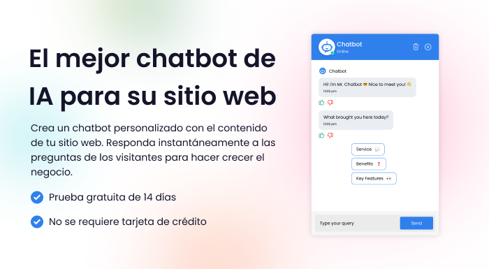 El mejor chatbot de IA para tu sitio web